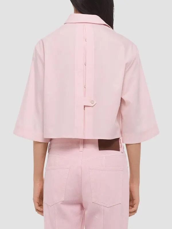 Helmut Lang Cotton Crop Trench Shirt