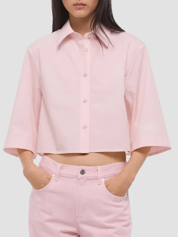 Helmut Lang Cotton Crop Trench Shirt