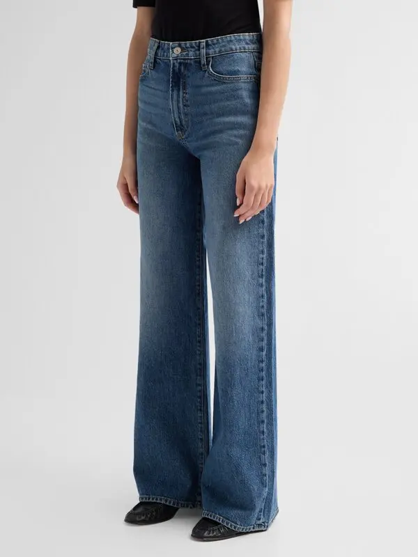 Paige Frances High-rise Wide-leg Jeans