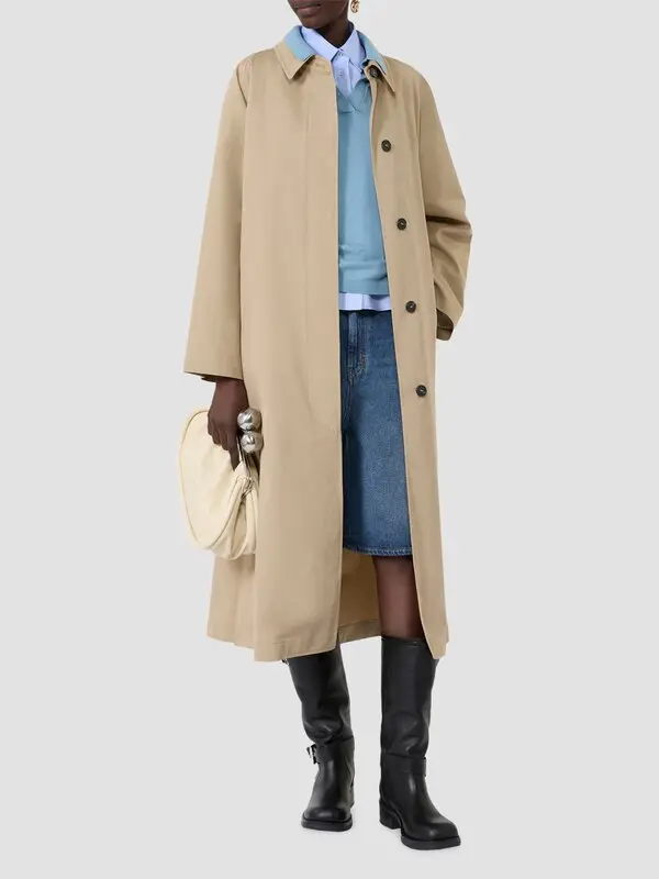 Max Mara Water Repellent Gabardine Trench Coat