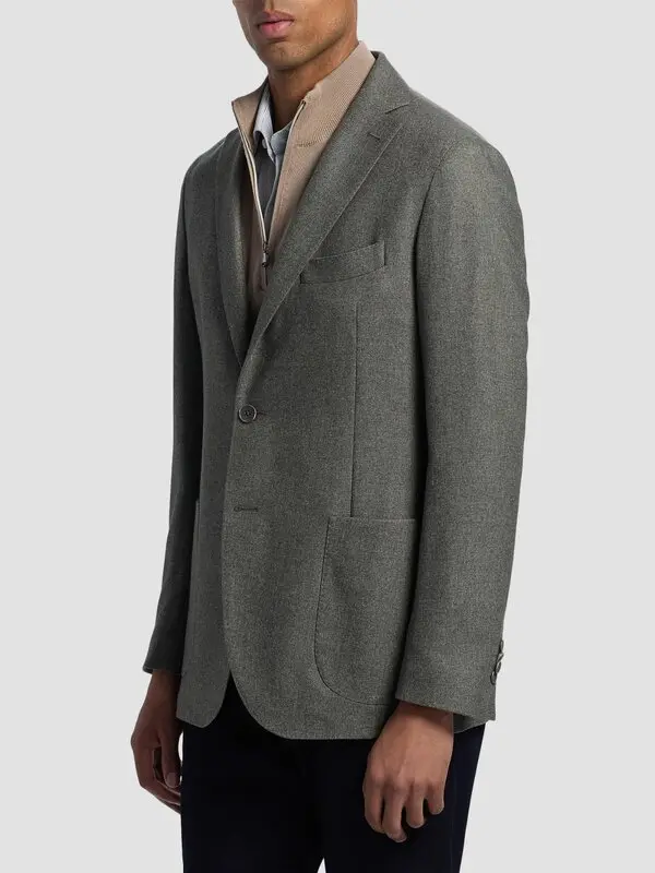 SAKS FIFTH AVENUE Wool, Cotton & Cashmere Single-breasted Sport Coat