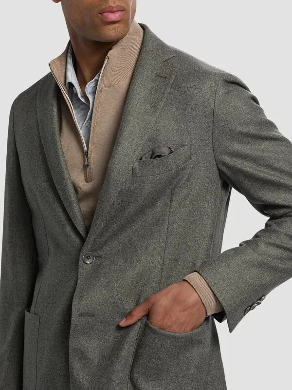 SAKS FIFTH AVENUE Wool, Cotton & Cashmere Single-breasted Sport Coat