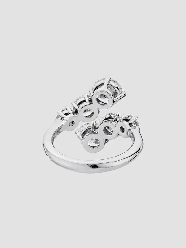 SAKS FIFTH AVENUE HIGH JEWELRY 3.51 Tcw Diamond Bypass Ring