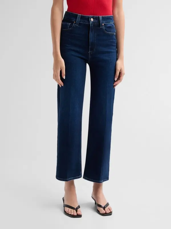 Paige Anessa High-rise Wide-leg Ankle Jeans