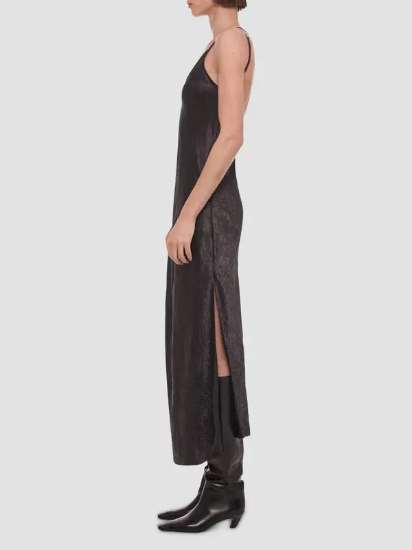 Helmut Lang Crinkled-effect Midi Slipdress