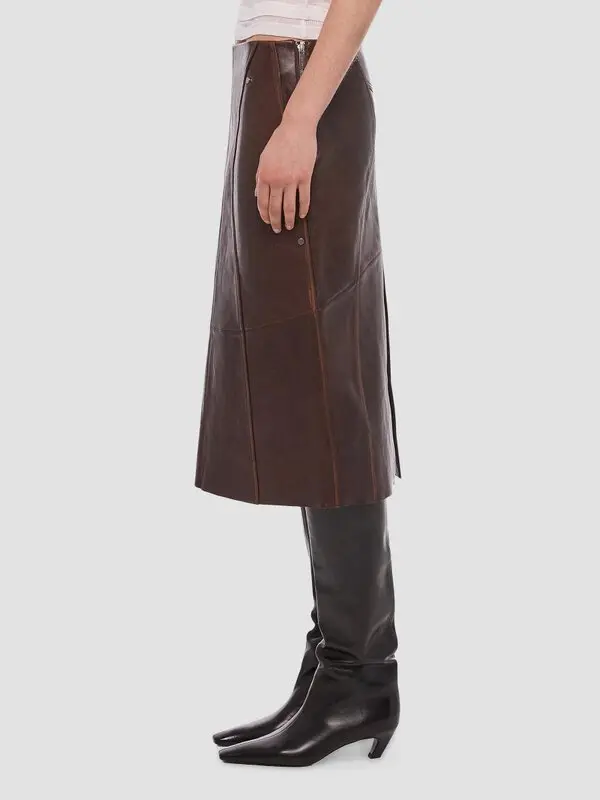 Helmut Lang Leather Skirt
