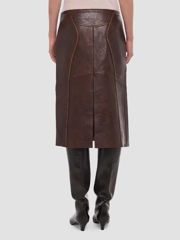 Helmut Lang Leather Skirt