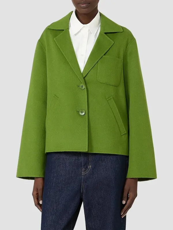 Max Mara Double Wool Cropped Jacket