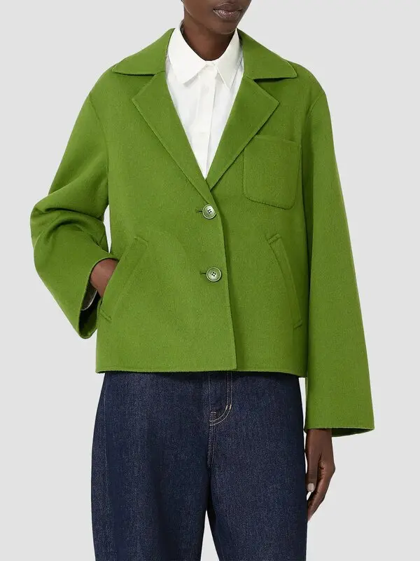 Max Mara Double Wool Cropped Jacket