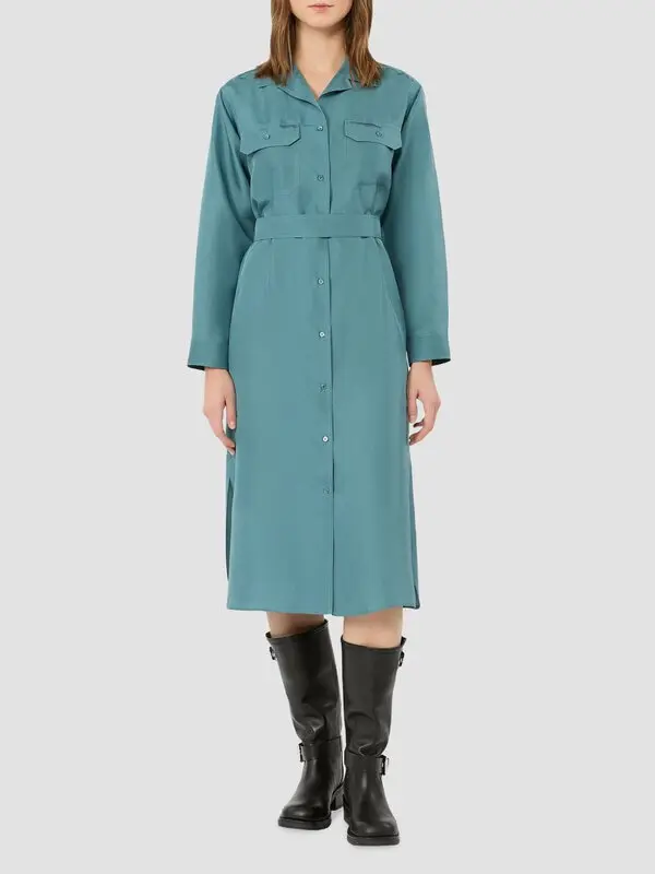Max Mara Silk Shirt Dress