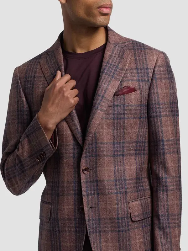 SAKS FIFTH AVENUE Plaid Wool-blend Sport Coat