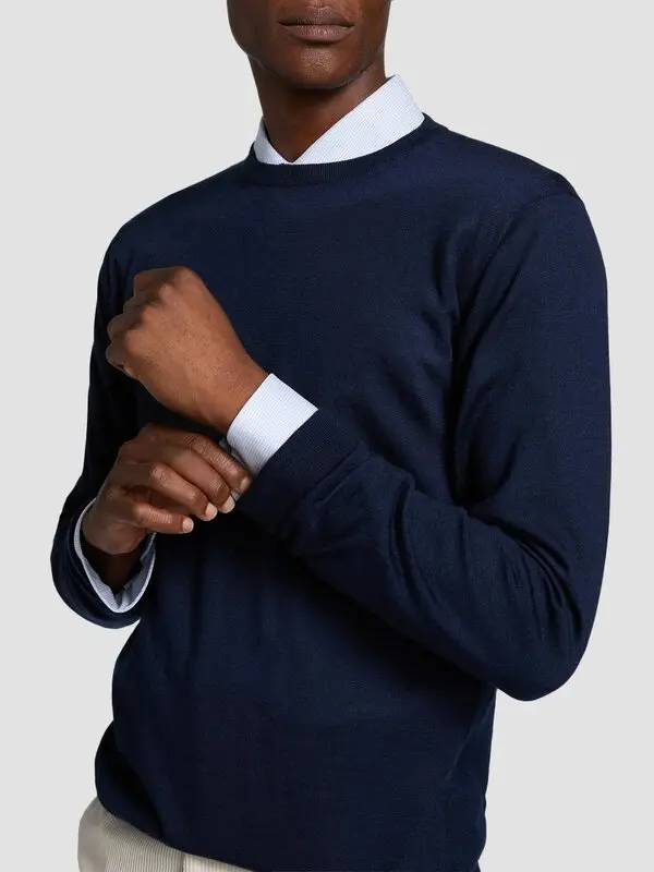 SAKS FIFTH AVENUE Collection Merino Wool-cashmere Sweater