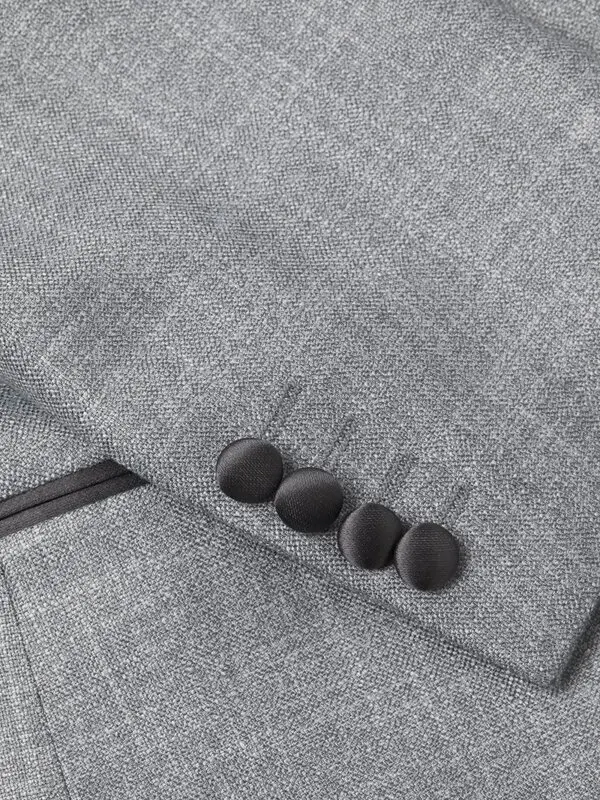 Emporio Armani Satin-lapel Woven Dinner Jacket