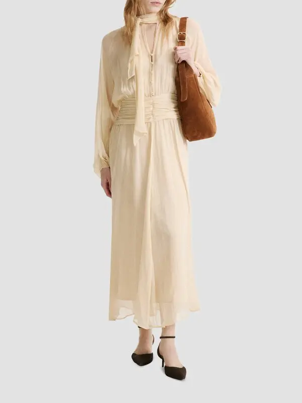 Marella Crepon Dress - Sand