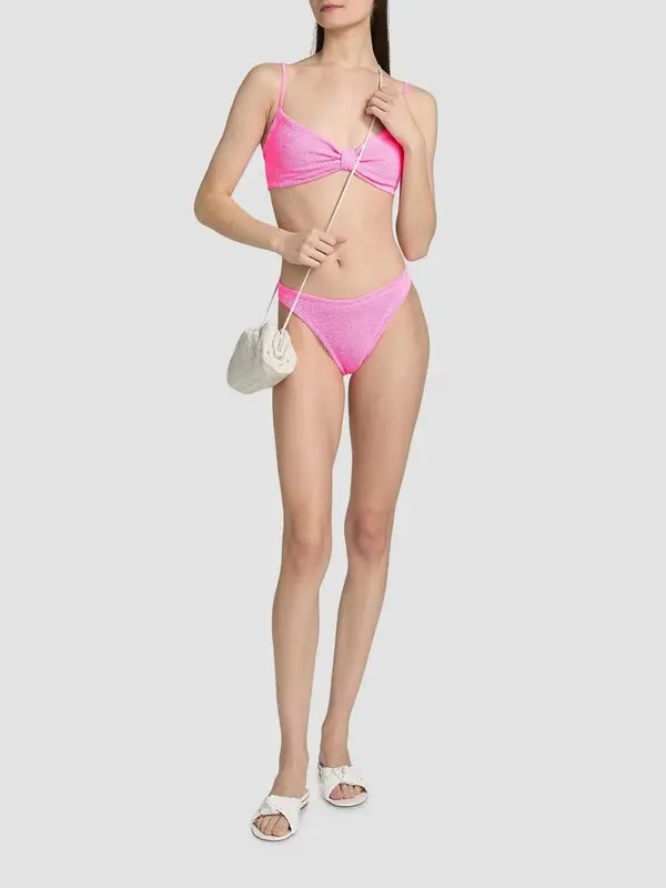 Hunza G Alicia Textured Knit Bikini