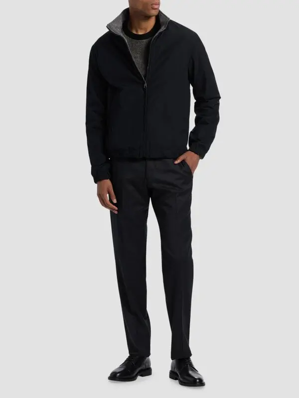 SAKS FIFTH AVENUE Reversible Cotton-blend Bomber Jacket
