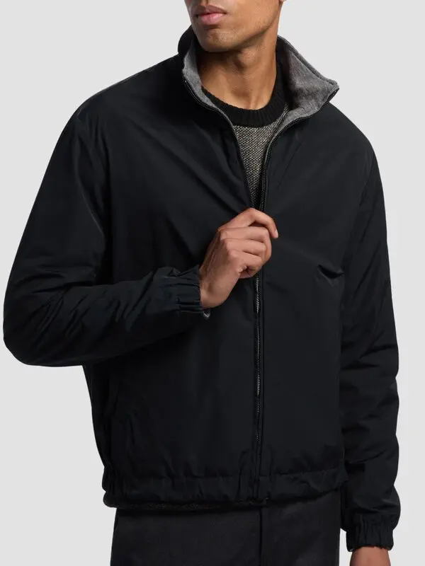 SAKS FIFTH AVENUE Reversible Cotton-blend Bomber Jacket