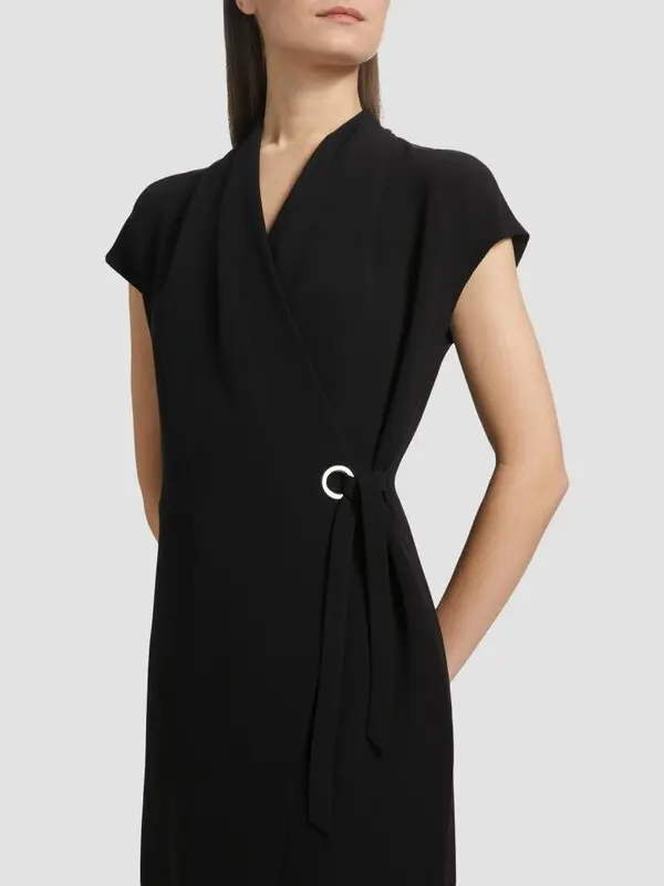 Giorgio Armani Silk Wrap Midi-dress