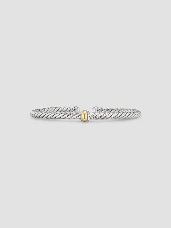 David Yurman Cable Flex Station Bracelet In Sterling - Silver