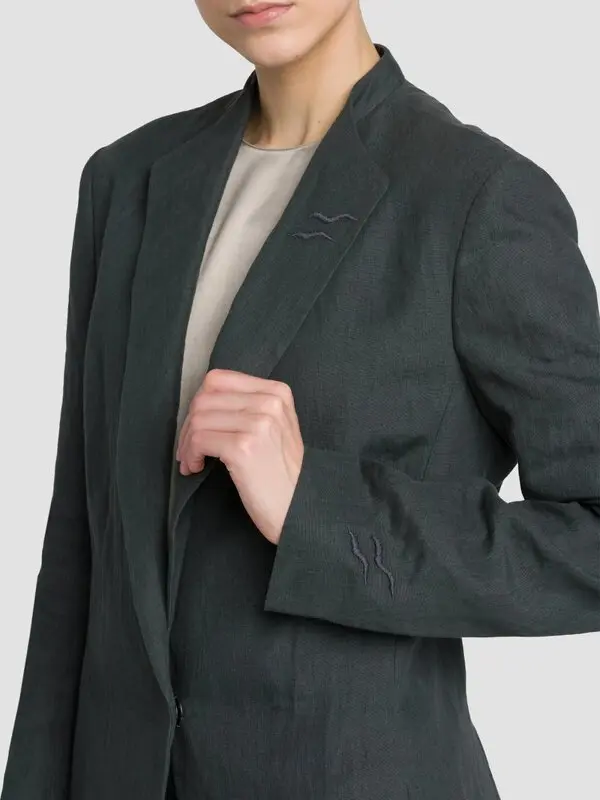 Giorgio Armani Compact Linen Blazer