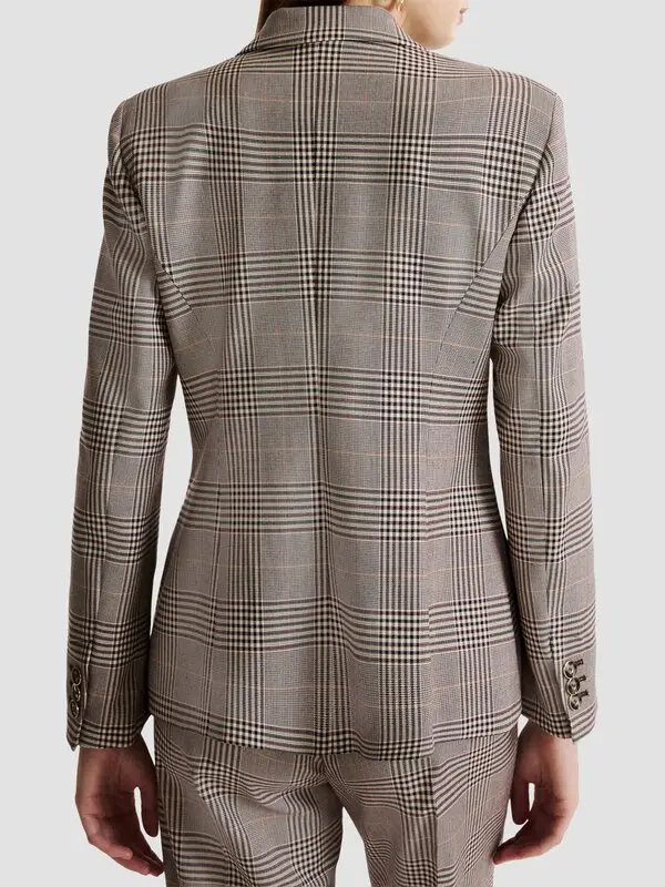 Marella Prince Of Wales Blazer - Chocolate