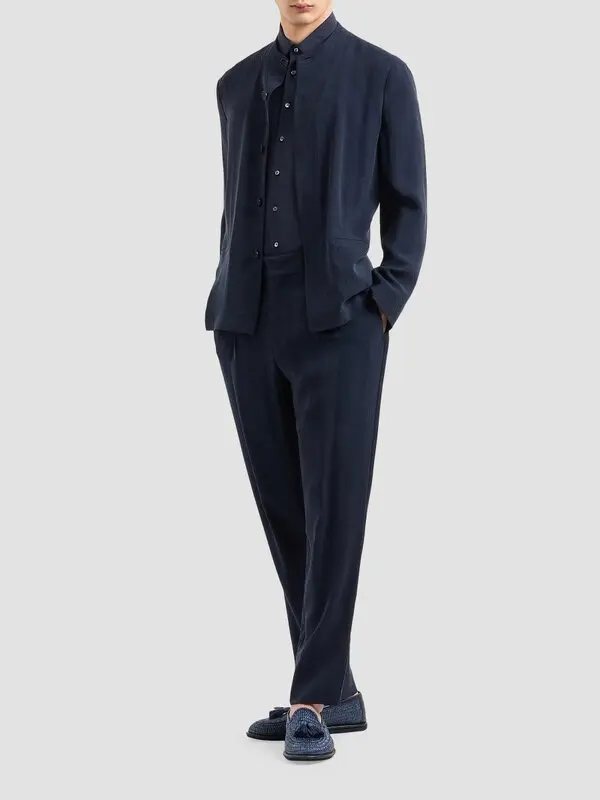 Giorgio Armani Nero Collar Evening Jacket