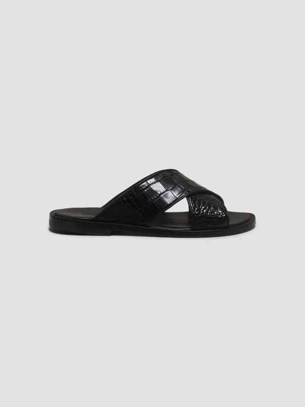 Manolo Blahnik Otawi Leather Sandals
