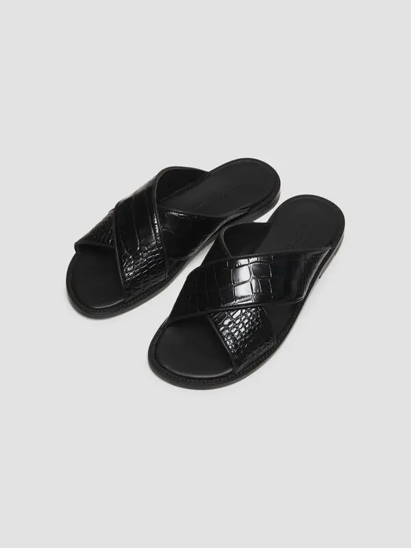 Manolo Blahnik Otawi Leather Sandals