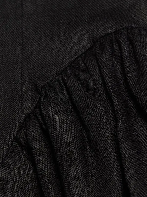 REFORMATION Oaklyn Linen A-line Minidress