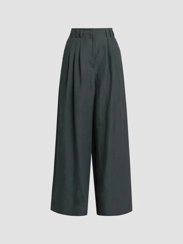 Giorgio Armani Compact Linen Trousers