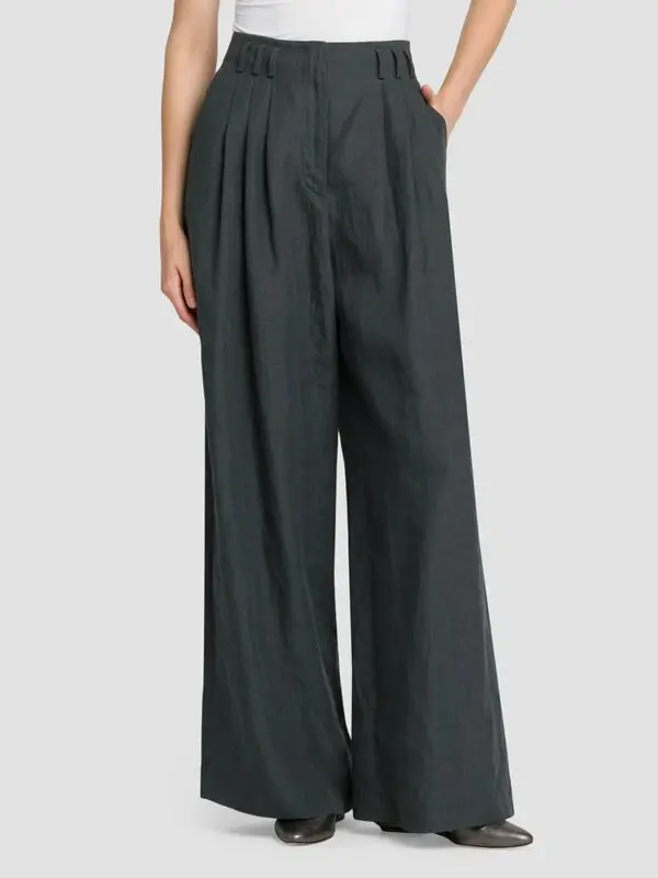Giorgio Armani Compact Linen Trousers