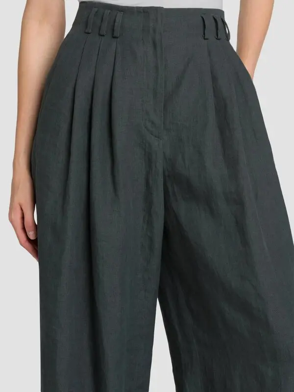 Giorgio Armani Compact Linen Trousers