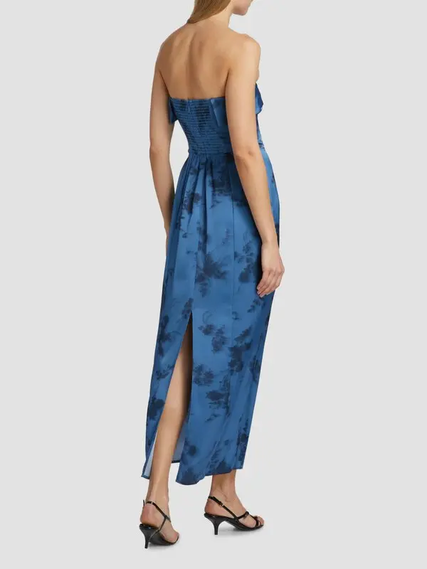 REFORMATION Johan Satin Cocktail Dress