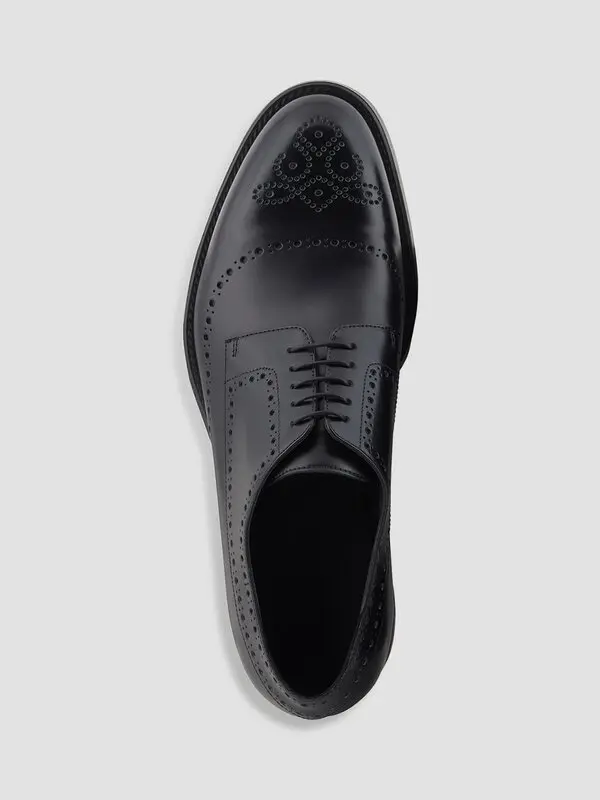 Giorgio Armani Leather Brogue Derby Shoes
