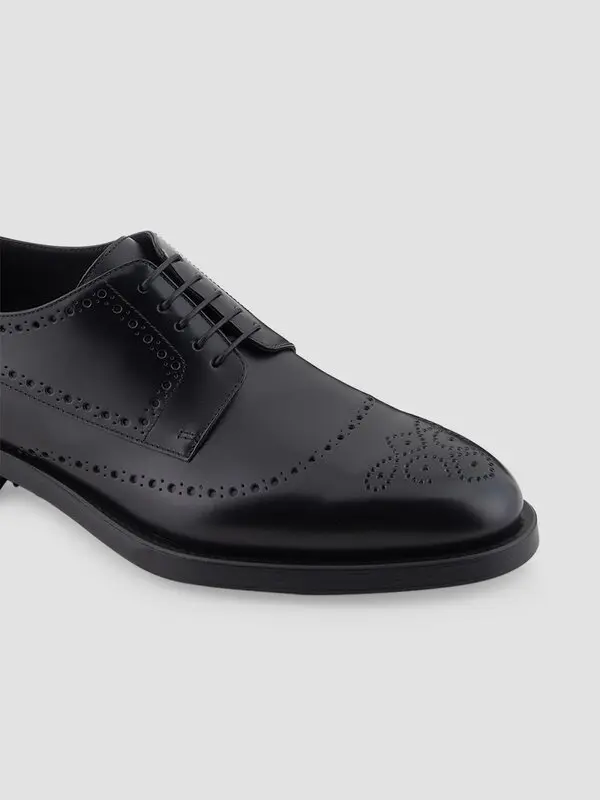 Giorgio Armani Leather Brogue Derby Shoes