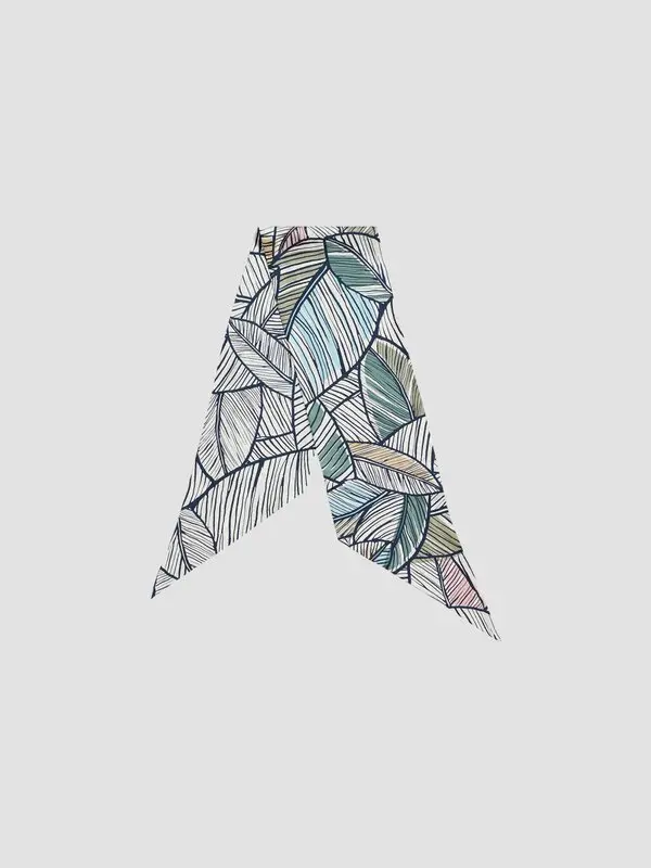Giorgio Armani Leaf Silk Scarf