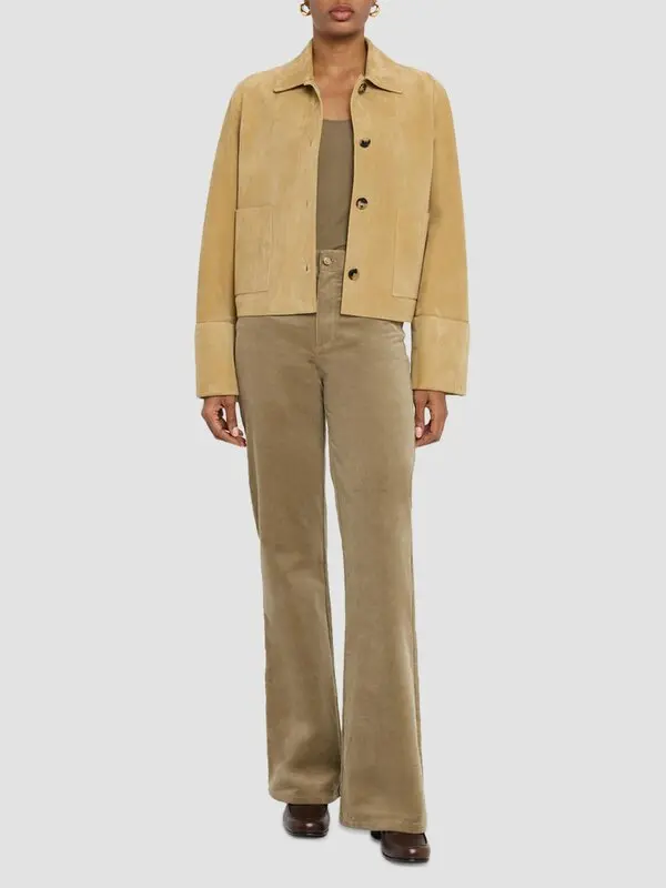 Paige Leenah Wide-leg Corduroy Pants