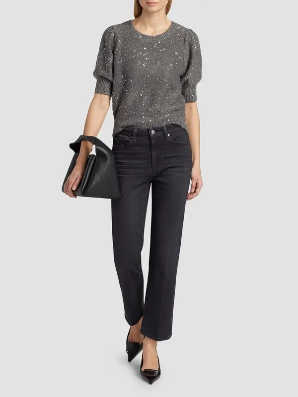 Paige Gladiolus Sequin-embellished Sweater