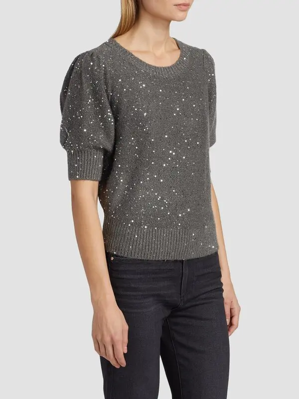 Paige Gladiolus Sequin-embellished Sweater