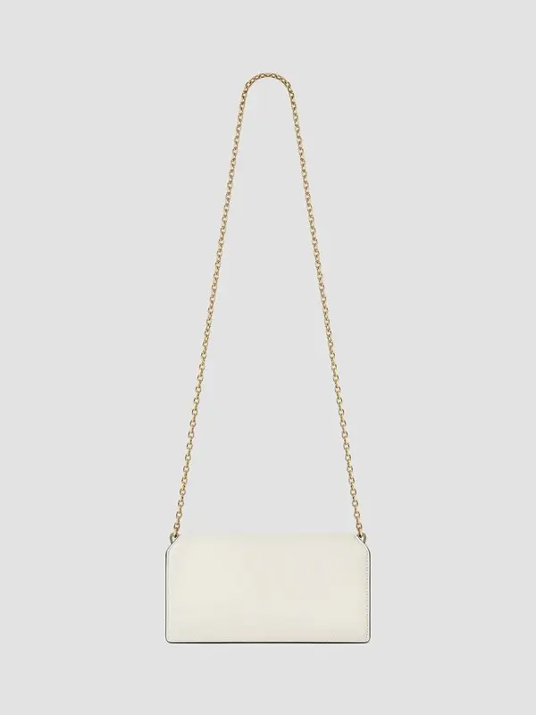 Givenchy Antigona Wallet With Chain In Box Leather - Ivory