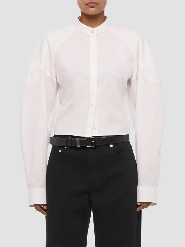 Helmut Lang Cotton Poplin Saddle Shirt