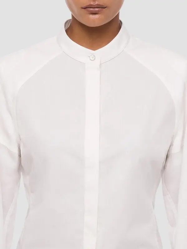 Helmut Lang Cotton Poplin Saddle Shirt
