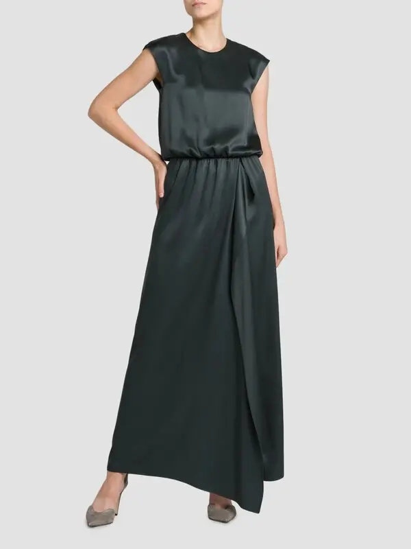 Giorgio Armani Double Silk Satin Maxi Dress