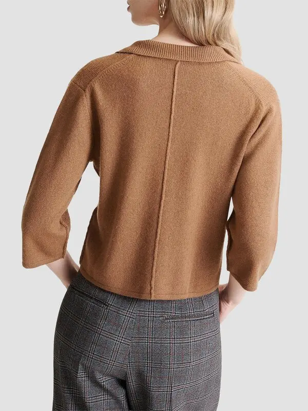 Marella Boxy Cashmere And Wool Shirt Jacket