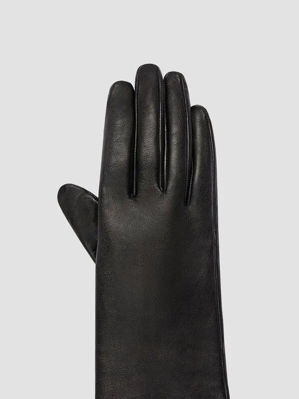 Givenchy Long Gloves In Nappa Leather With Bow