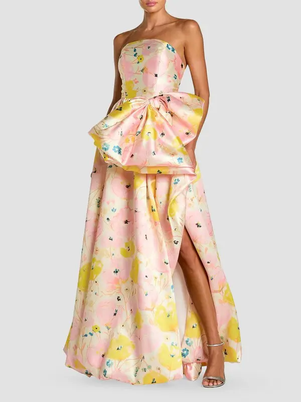 Mac Duggal Mikado Satin Strapless Gown