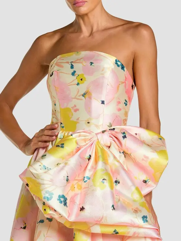 Mac Duggal Mikado Satin Strapless Gown