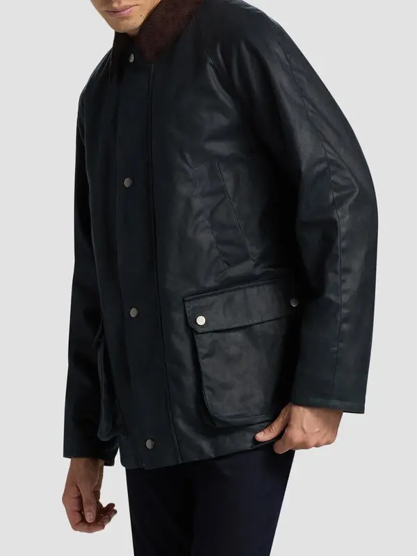 SAKS FIFTH AVENUE Collection British Waxed Cotton Canvas Jacket - Navy
