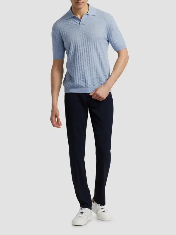 Emporio Armani Techno Corduroy Pants - Navy