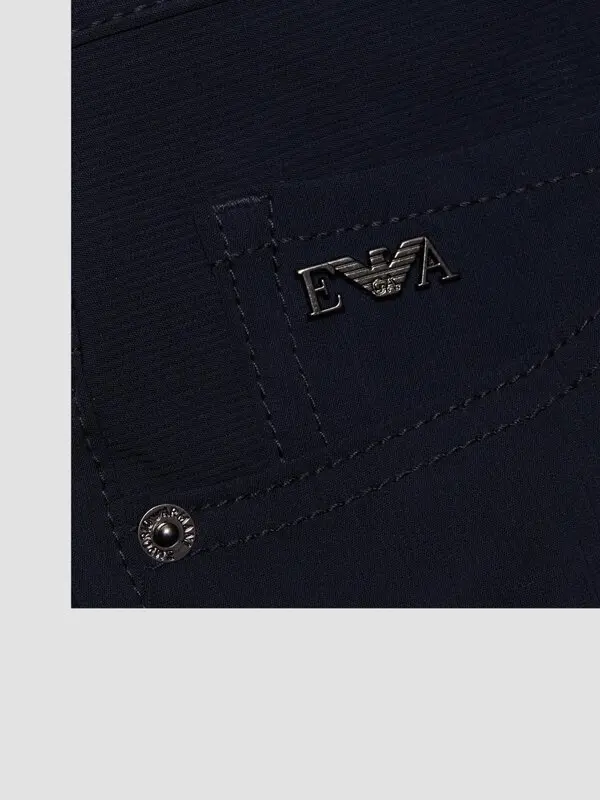 Emporio Armani Techno Corduroy Pants - Navy